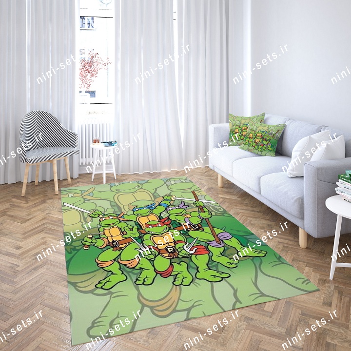 فرش لاک پشت های نینجا کد NT01 – فروشگاه اینترنتی نی نی ست